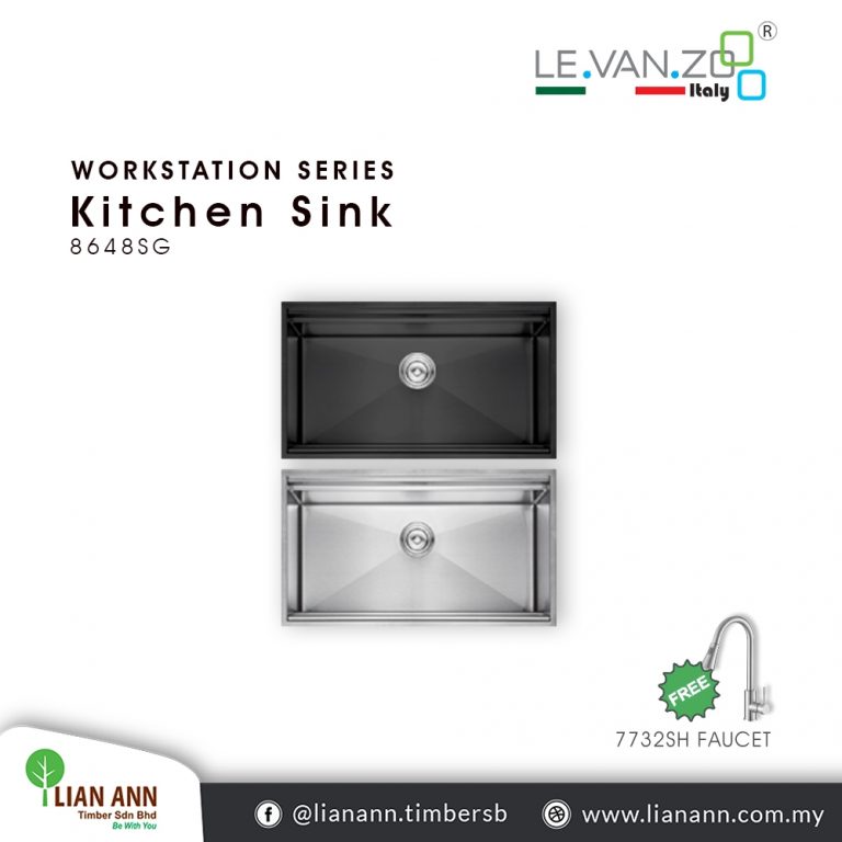 LEVANZO Workstation Series Kitchen Sink 8648SG (Limited Edition) - Lian ...